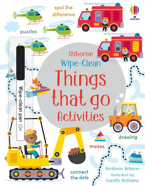 Wipe-Clean Things That Go Activities - Kirsteen Robson - Paperback