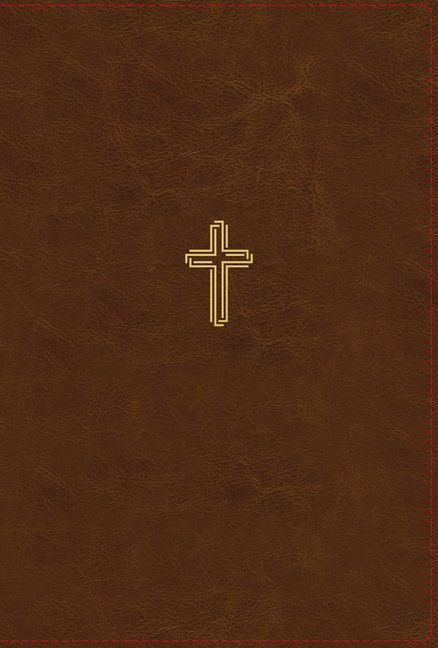 NASB Thinline Bible Red Letter Edition [Giant Print, Brown ...