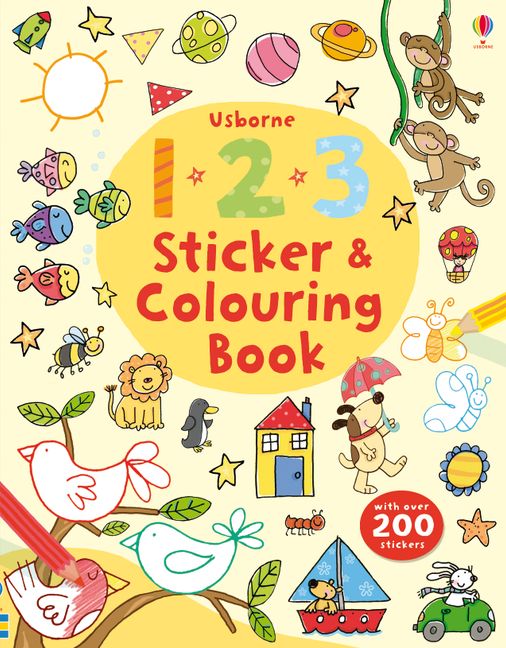 123 Sticker and Colouring Book :HarperCollins Australia