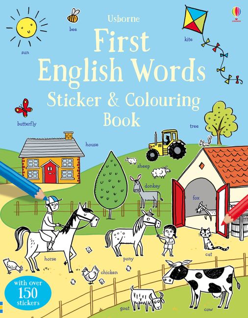 First English Words Sticker and Colouring Book :HarperCollins Australia