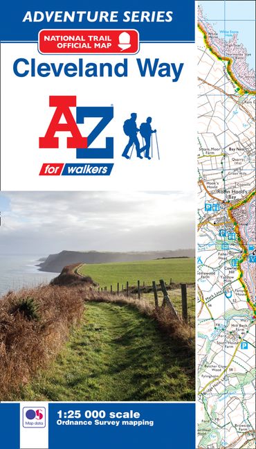 A-Z Adventure Series - Cleveland Way National Trail Official Map ...