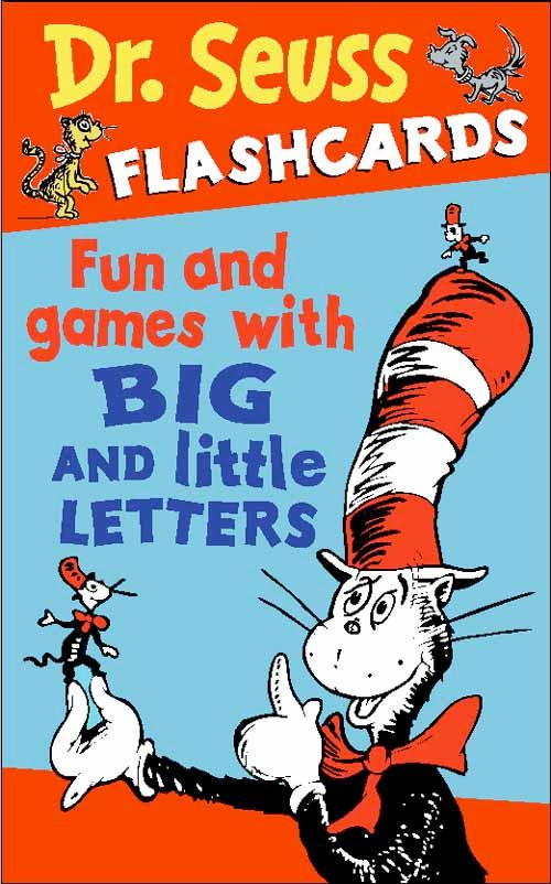 Dr. Seuss Flashcards - Fun and Games with Big and Little Letters: 30 ...